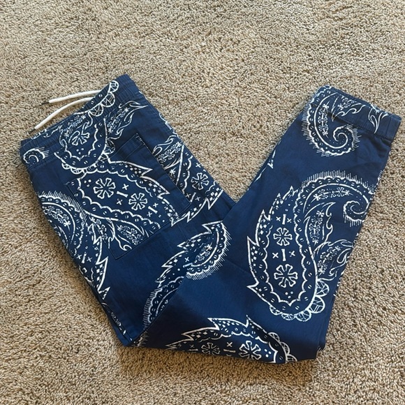 Elwood | Pants | New Elwood Blue Bandanna Joggers | Poshmark